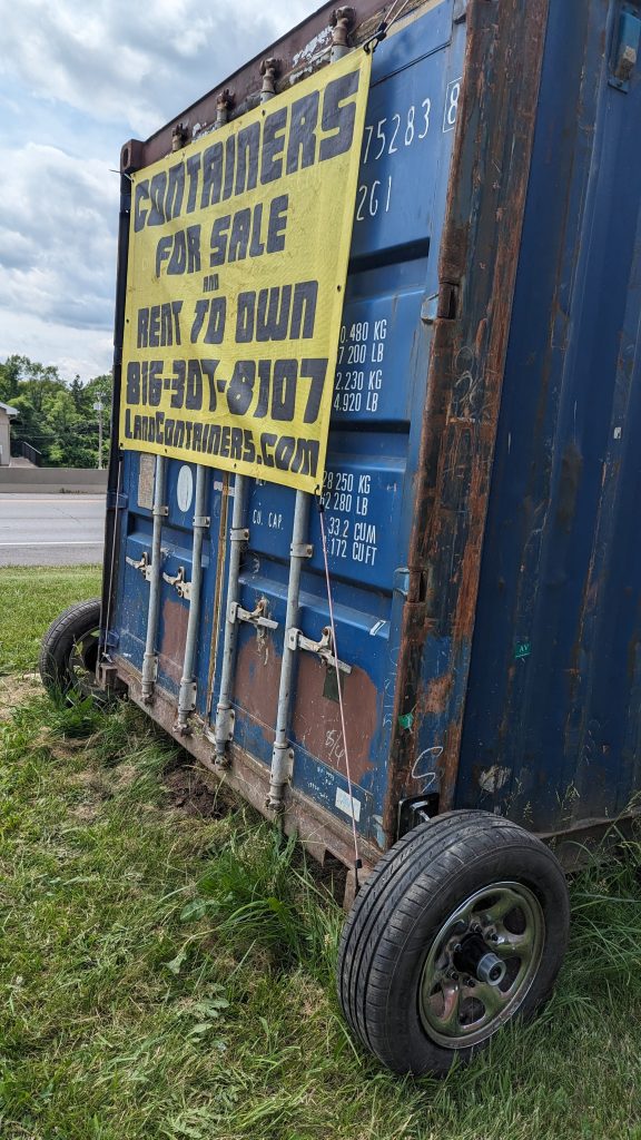 Shipping Container Wheels 6-Lug Hub Set (With Tires and Wheels) - Land ...